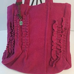 HUE | Bags | Hue Raspberry Shoulder Bag | Poshmark